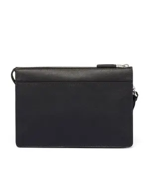 Prada Saffiano Leather Pouch - Black