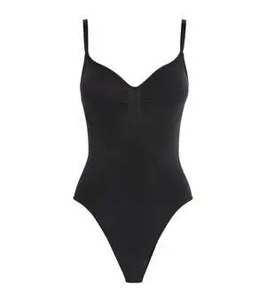 SKIMS Sculpt Thong Bodysuit - Black