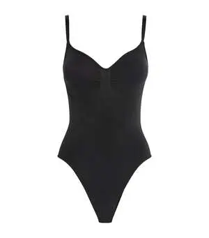 SKIMS Sculpt Thong Bodysuit - Black