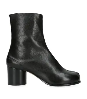 MAISON MARGIELA Leather Tabi Boots 60 - Black