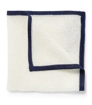 BOSS Silk Pocket Square - Blue
