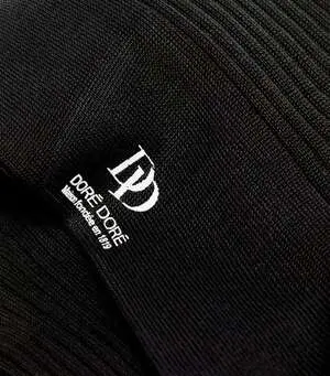 DORE DORE Cotton Rib-knit Crew Socks - Black