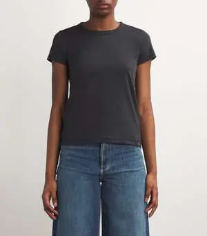 Rag & Bone Pima Cotton Slub T-shirt - Black