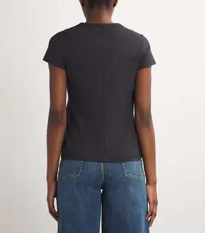 Rag & Bone Pima Cotton Slub T-shirt - Black