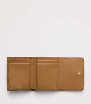 Prada Small Leather Wallet - Brown