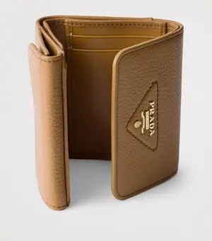 Prada Small Leather Wallet - Brown
