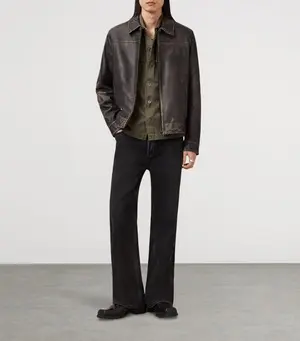 ALLSAINTS Cotton Spotter Overshirt - Green