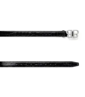 Balenciaga Logo Belt - Black