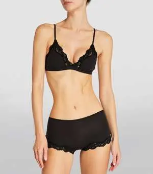 SKIMS Fits Everybody Lace-trim Boyshort Briefs