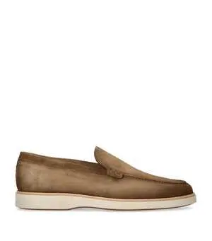 Magnanni Suede Loafers - Brown