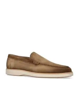 Magnanni Suede Paraiso Loafers - Brown