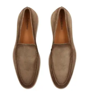 Magnanni Suede Paraiso Loafers - Brown