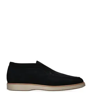 Magnanni Suede Loafers - Navy