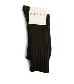 Falke Striggings Ribbed Socks - Brown
