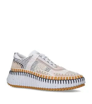 Chloé Nama Runner Sneakers - Beige