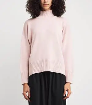 Eskandar Cashmere Rollneck Sweater - Pink