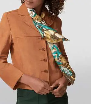 Cartier Silk Panthère Jungle Scarf - Beige