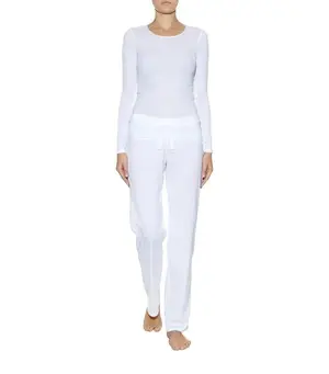 Hanro Cotton Long-sleeved Top - White