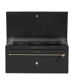 Smythson Leather Marshall Travel Wallet