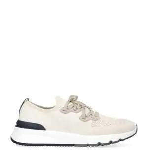 Brunello Cucinelli Knitted Sneakers - Beige