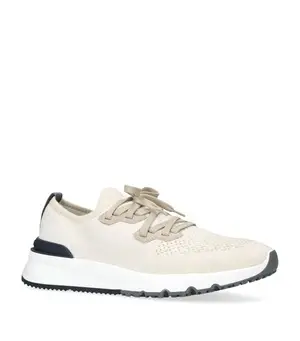 Brunello Cucinelli Knitted Sneakers - Beige