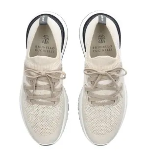 Brunello Cucinelli Knitted Sneakers - Beige