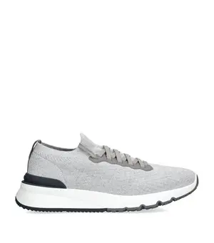 Brunello Cucinelli Knitted Sneakers - Grey