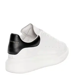 Alexander McQueen Leather Oversized Sneakers - White