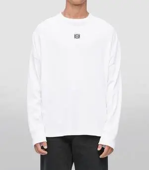 Loewe Long-sleeve Logo T-shirt - White
