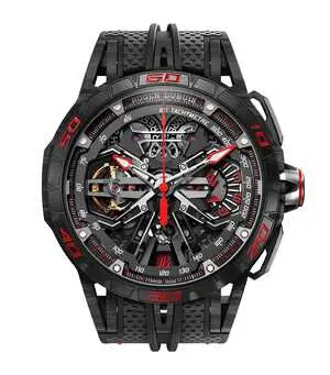 ROGER DUBUIS Excalibur Spider Flyback Chronograph Watch - Black