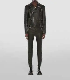 Alexander McQueen Leather Biker Jacket