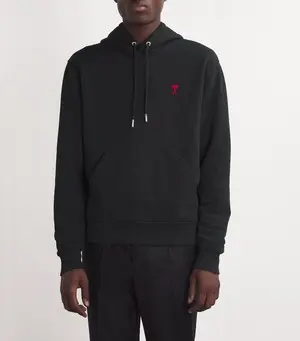 AMI Paris De Coeur Hoodie - Black