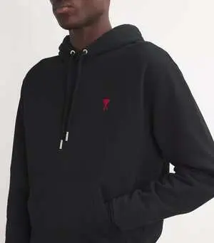 AMI Paris De Coeur Hoodie - Black