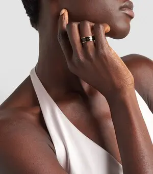 Prada Enamel Logo Ring