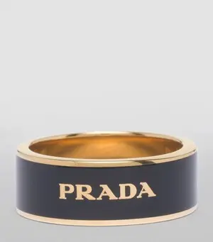 Prada Enamel Logo Ring