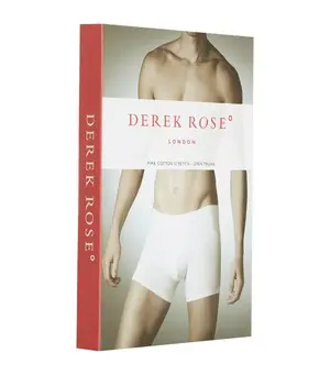 Derek Rose Pima Cotton Stretch Open Trunks - Black