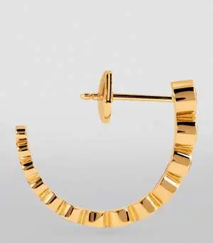 Sophie Bille Brahe Diamond And Yellow Hoop Earrings