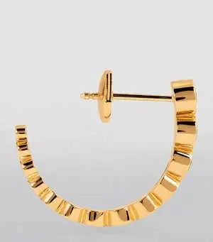 Sophie Bille Brahe Diamond And Yellow Hoop Earrings