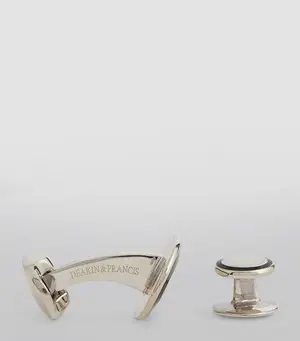 DEAKIN & FRANCIS Enamelled Stud Cufflinks