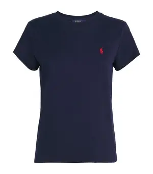 Polo Ralph Lauren Embroidered Pony Cotton T-shirt - Navy
