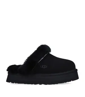 UGG Disquette Flatform Slippers - Black