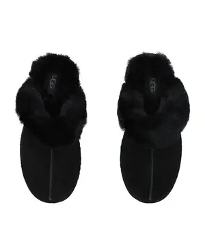 UGG Disquette Flatform Slippers - Black