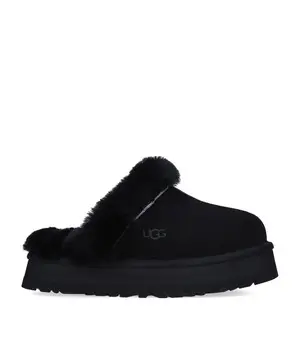 UGG Disquette Flatform Slippers - Black