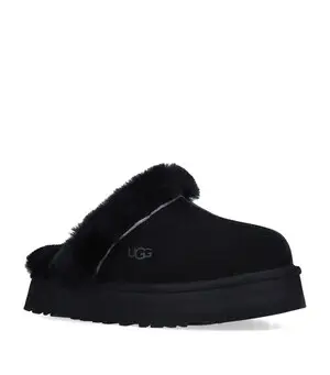 UGG Disquette Flatform Slippers - Black
