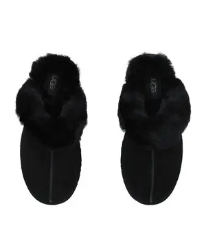 UGG Disquette Flatform Slippers - Black