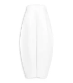 Alaïa Round Wide-leg Jeans - White