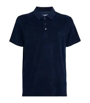 Vilebrequin Towelling Polo Shirt - Navy
