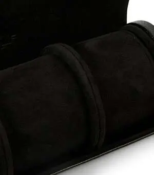 Wolf Vegan Leather Triple Watch Roll - Black