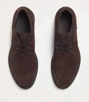 Brioni Suede Ankle Boots - Brown