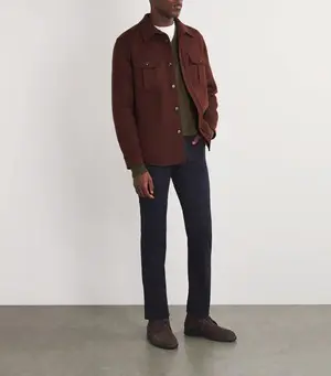 Brioni Suede Ankle Boots - Brown